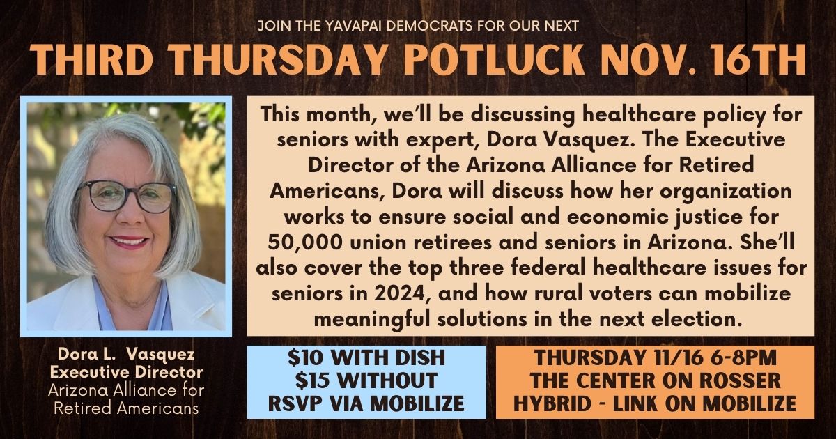 3rd Thursday Party Committee+Program+Potluck | Yavapai County ...
